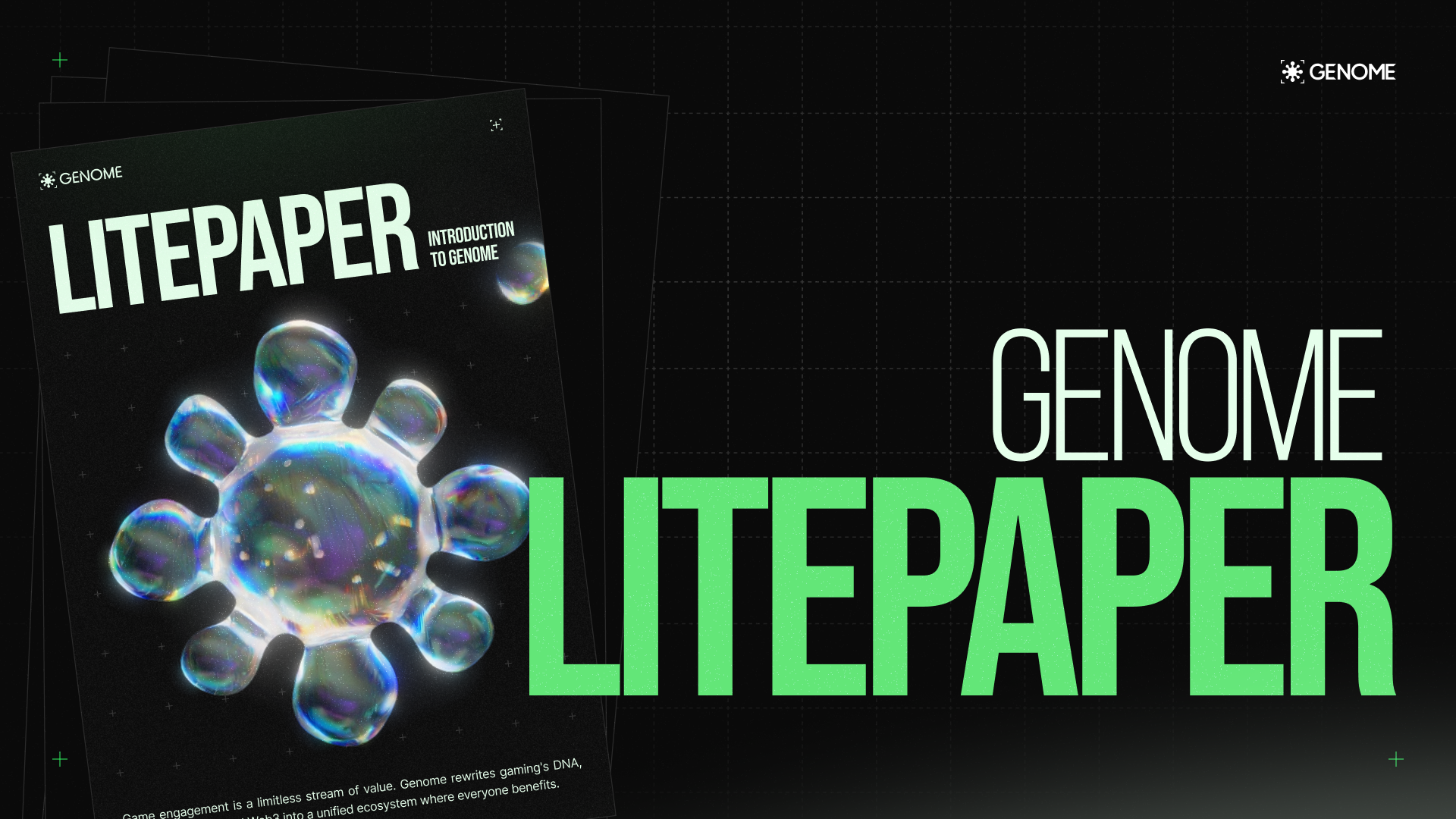The Genome Litepaper: Mapping the World’s First Gaming Superchain The Genome Litepaper: Mapping the World’s First Gaming Superchain